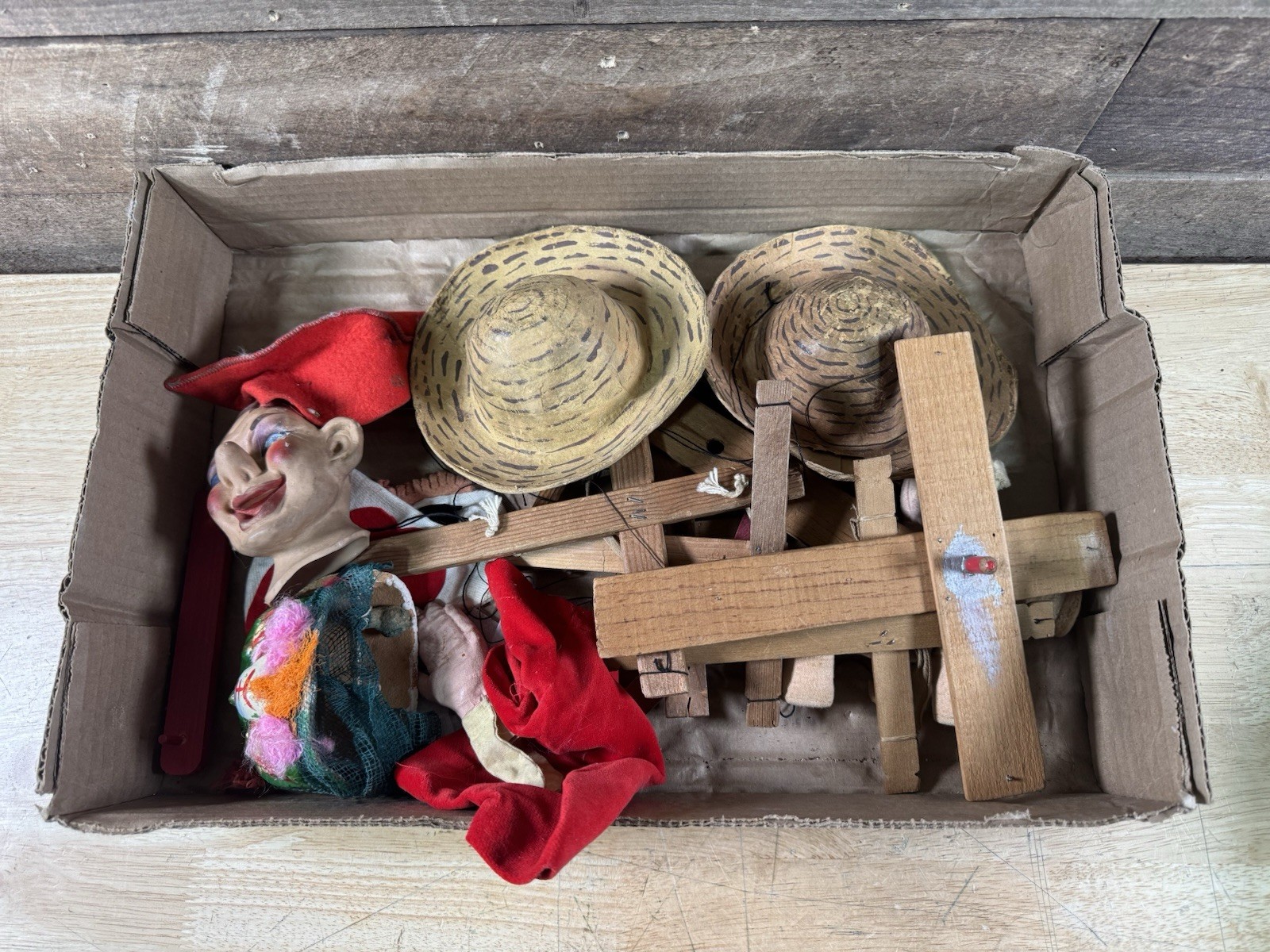 Vintage Estate Fresh Marionette Puppet Lot Of Parts Accessories | eBay