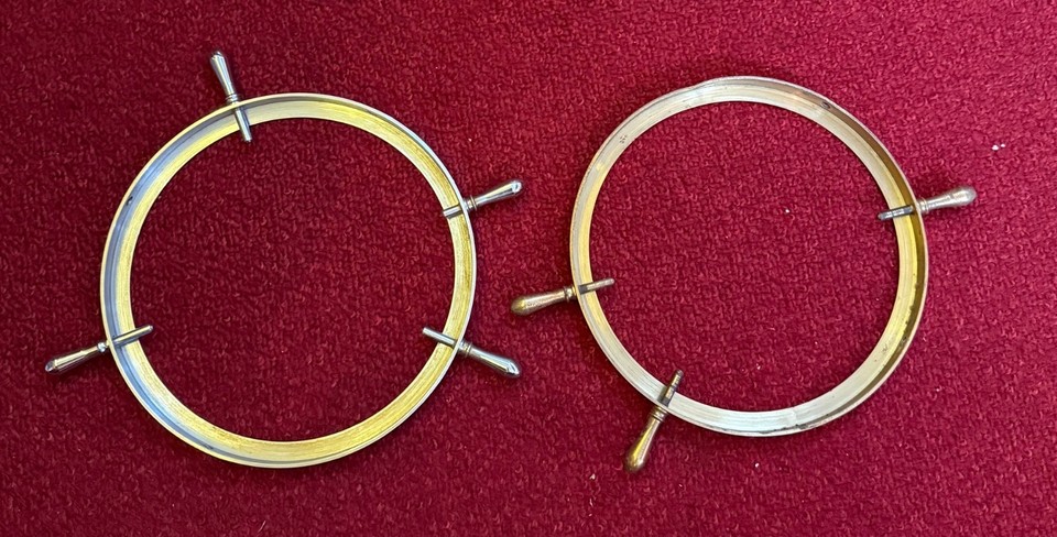 SETH THOMAS HELMSMAN NICKEL AND BRASS SHIPS WHEEL REPLACEMENT PARTS | eBay