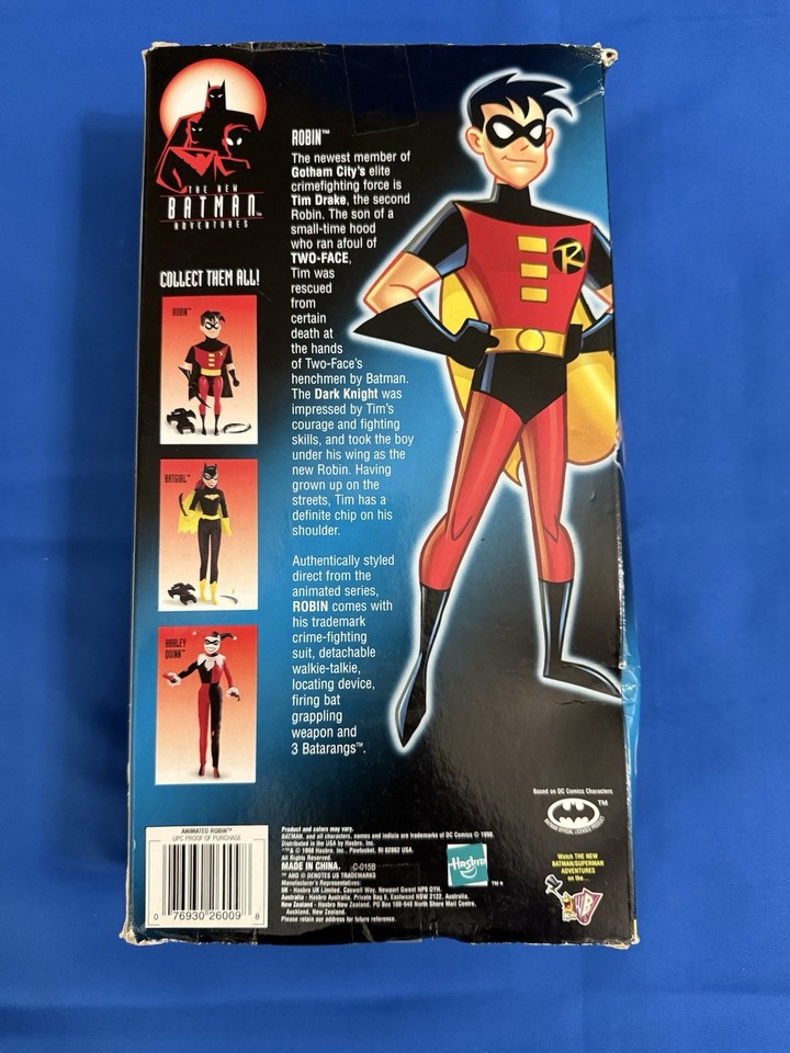 The New Batman Adventures Action Collectible 12" ROBIN Firing Weapon ...