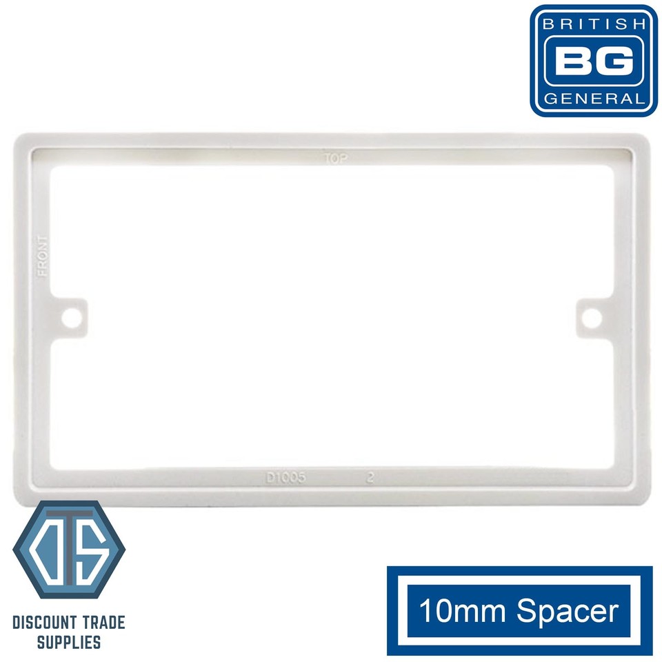 BG 10mm 1G Single 2G Double Spacer Frame Light switch Socket Back Box ...