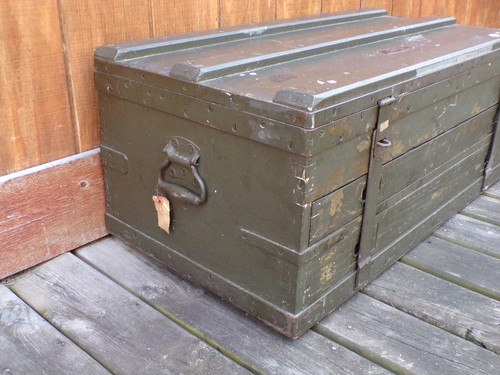 Vintage WWII Military Tool Chest w/ Drawers US Army Signal Corps Wood ...