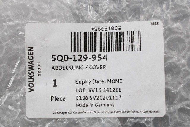 GENUINE VW COVER PART NUMBER 5Q0129954 for sale online | eBay