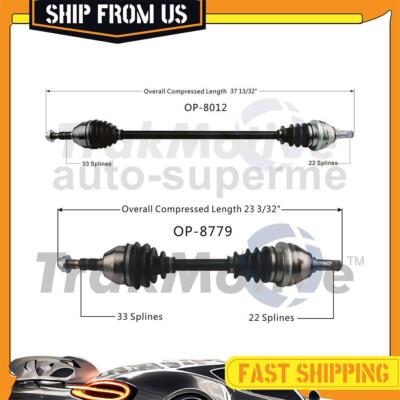 For Saturn Astra 2008-2009 Manual Front CV Axle Half Shaft Joints 2x | eBay