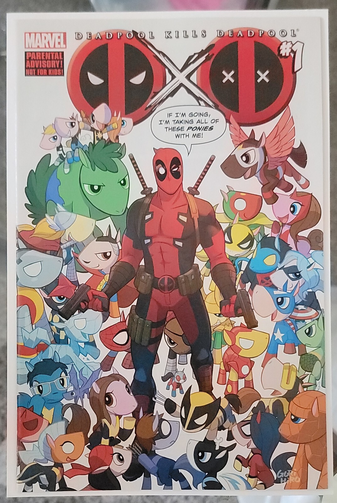 Deadpool Kills Deadpool #1 SD Con Pony Variant Very Fine To Near Mint ...