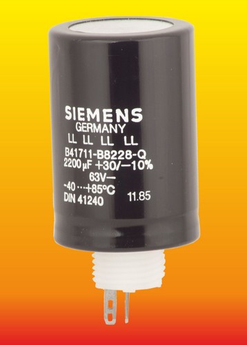 2200 uF 63 V LOT OF 2 SIEMENS ELECTROLYTIC HI_END AUDIO CAPACITORS ...