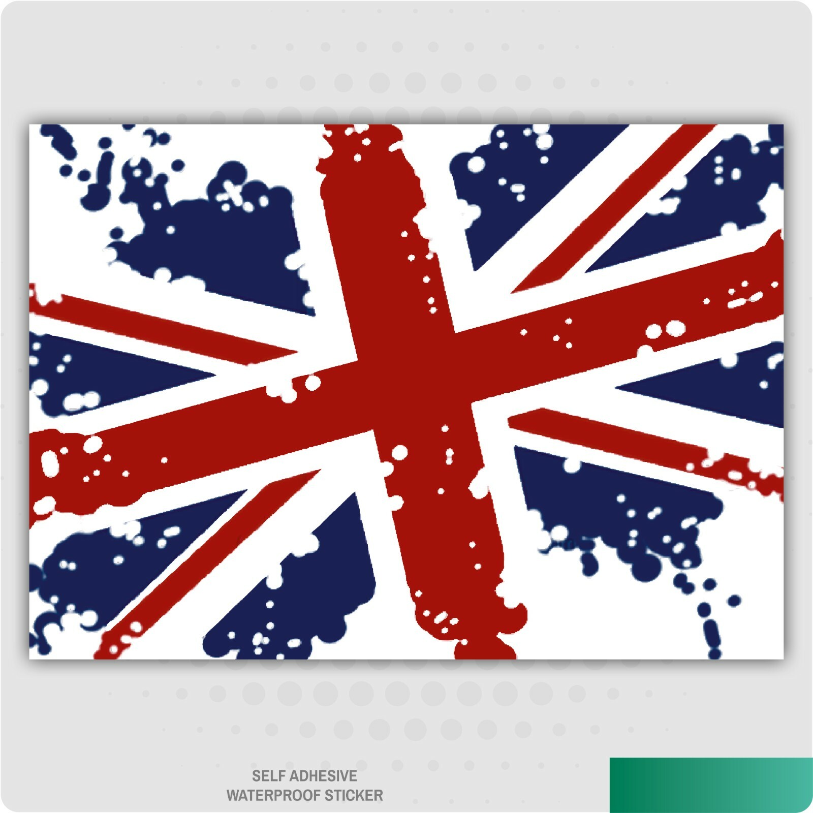Painted Abstract Union Jack Vinyl Wall Art, Car, Van Decal Self ...