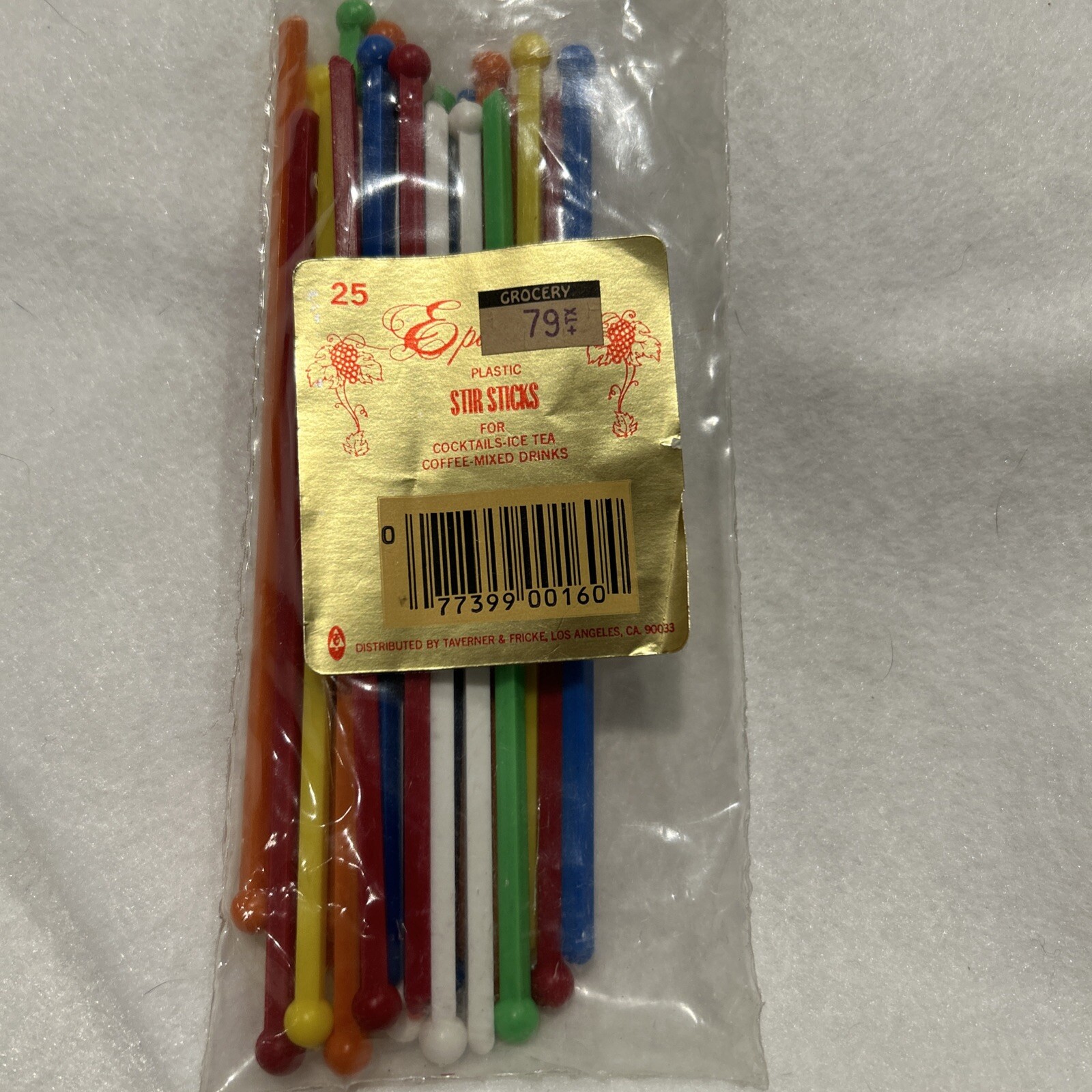 Vintage Cocktail Stir Swizzle Sticks Multicolor Lot of 25 Plastic NOS ...