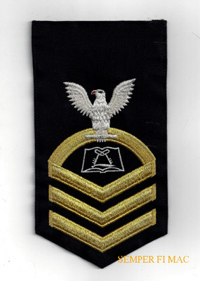 US Navy E-7 Rating Badge Culinary Specialist CS PATCH DRESS BLUE ...