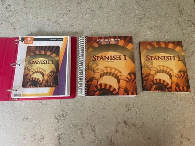 BJU Press - Spanish 1 Textbook, Teachers Manual, and Parents' Guide ...