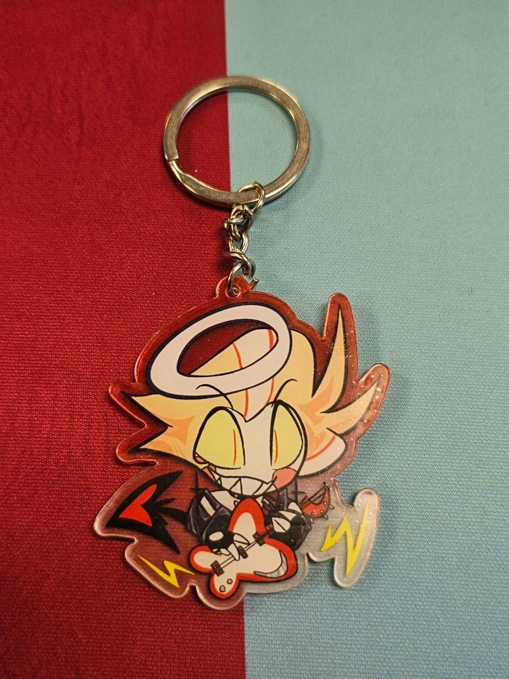 Lucifer Morningstar Hazbin Hotel Fanmade Keychain | eBay