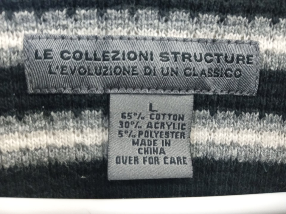 Vintage 90s STRUCTURE Le Collezioni Men's Polo Shirt Sz Large | eBay