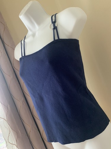 Armani Collezioni Navy Blue Cotton Blend Camisole Top, Women’s SZ 10 | eBay