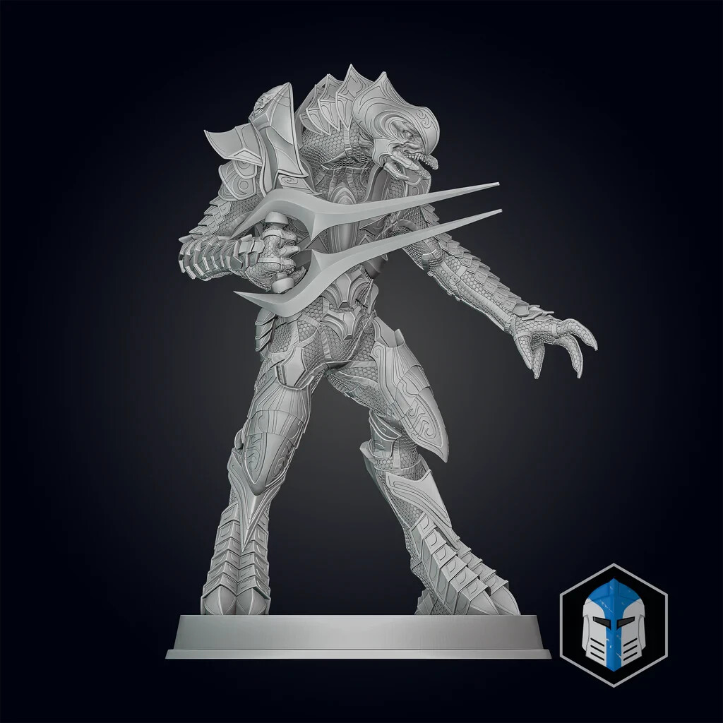 Halo Arbiter Pose 1 Figure Resin 3d printed DIY model kit 1:6 Scale ...