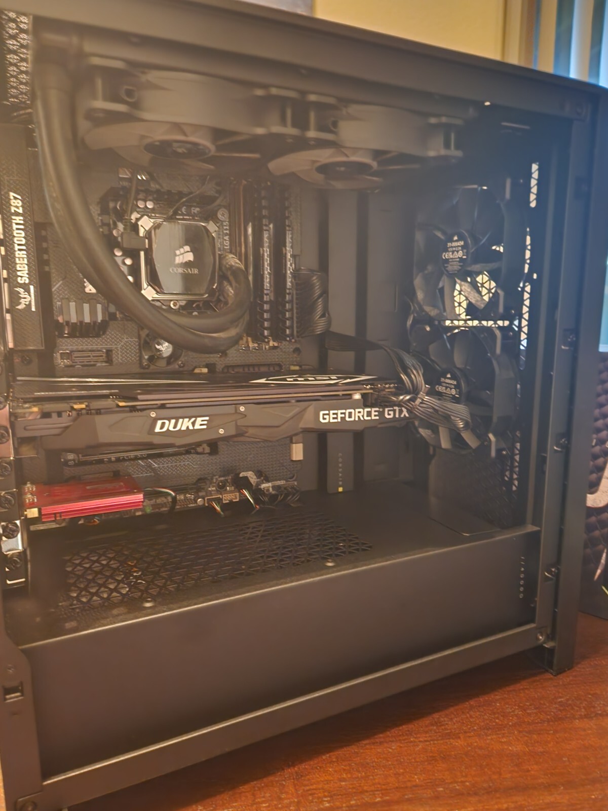 Gaming Computer 1080 duke sabertooth z87 500gb ssd 16gb ram windows 10 ...