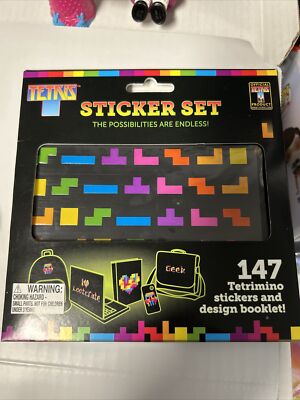 Paladone Official Tetris Tetrimino Sticker Set 147 pieces & Design ...