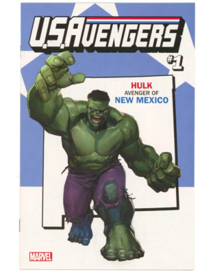 Marvel Comics U.S. AVENGERS #1 HULK New Mexico Variant Cover | eBay