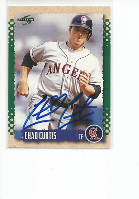 CHAD CURTIS Autographed Signed 1995 Score Baseball card California ...