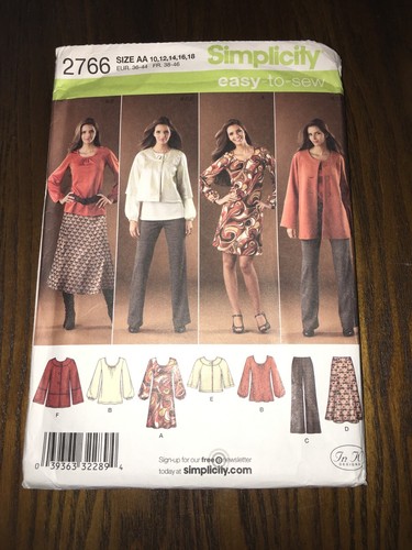 Simplicity 2766- Women's Coordinates Sewing Pattern Sizes 10-18, New ...