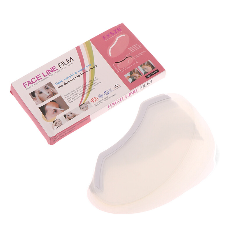 50pcs/box Hairdressing Eye Mask Transparent Eye Shield Kit Dye Perm ...