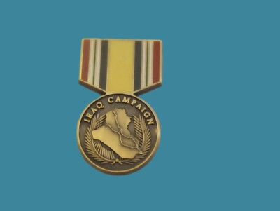 US MILITARY IRAQ CAMPAIGN MEDAL HAT LAPEL PIN MINIATURE SIZE 1 1/8" | eBay