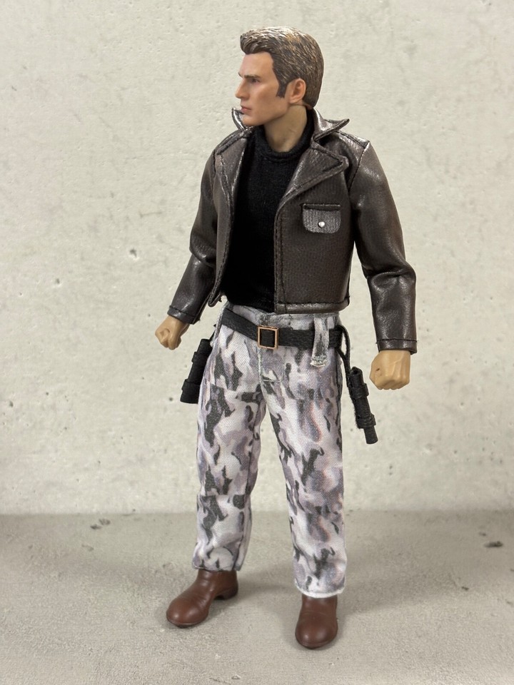 PB-SNK-SET: 1/12 Leather Jacket, Black Shirt, Camo pants (Snake ...