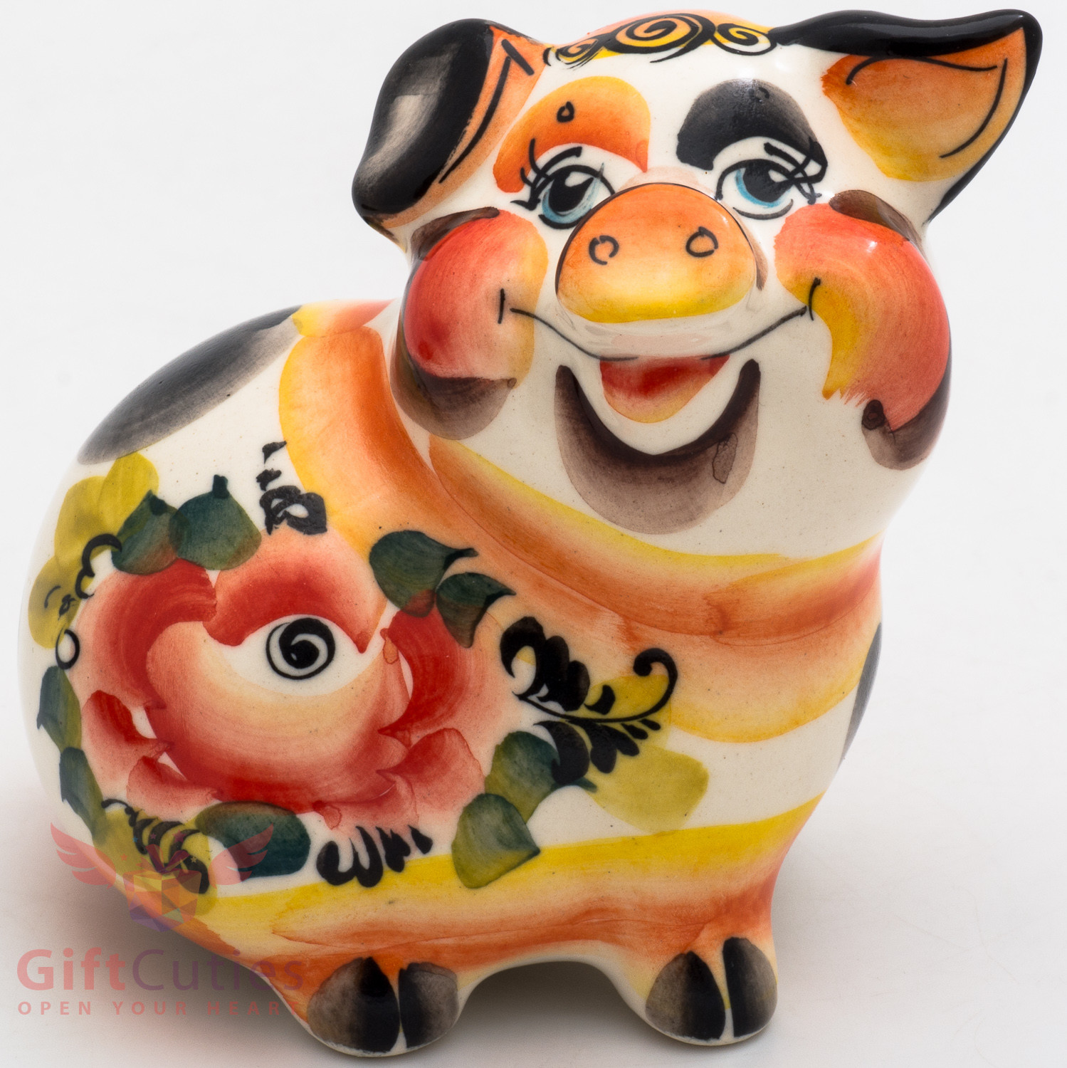 Porcelain gzhel Pig Piglet figurine handmade in Russia Symbol of 2019 ...