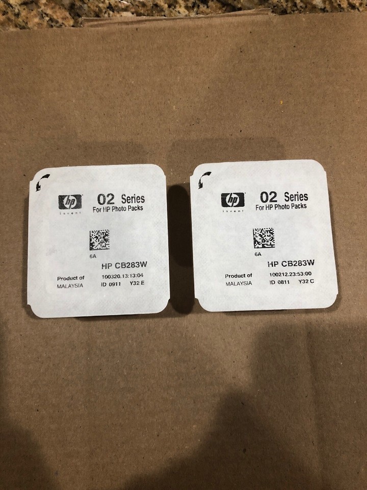 New and Sealed HP 02 Light Cyan Blue CB283W (2 Pack) Ink Cartridge | eBay