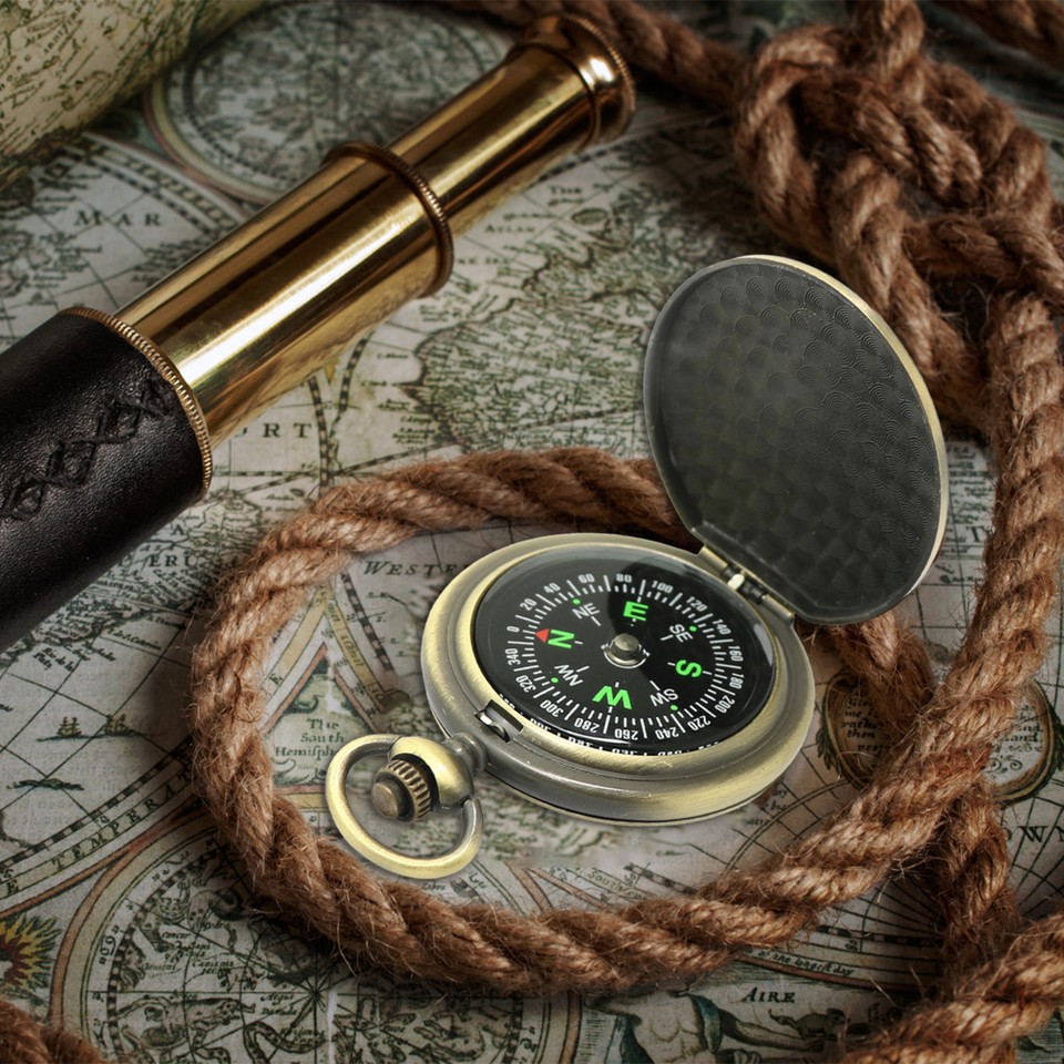 Metal Pocket Compass vintage pocket compass Vintage Pocket Compass ...