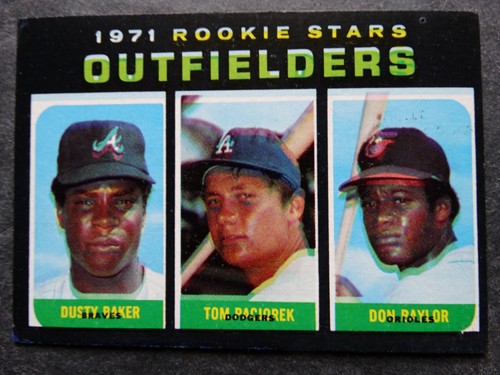 1971 Topps #709 Baylor Baker Rookie Star Outfielders Baseball Card ...