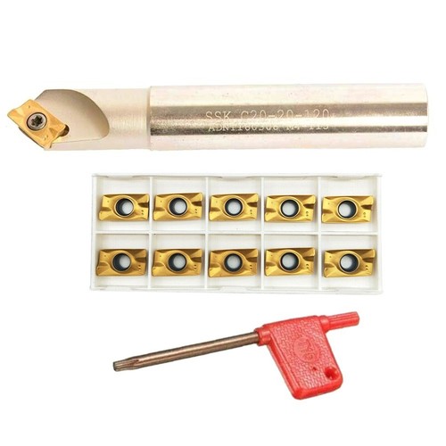 20mm Chamfer Tool Holder and 10PCS CNC Inserts for Professional ...
