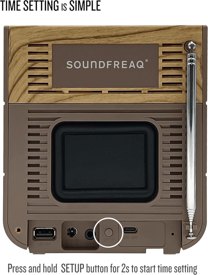 Soundfreaq Sound Rise DAB SFQ-17 Bedside Alarm Clock Radio & Bluetooth ...