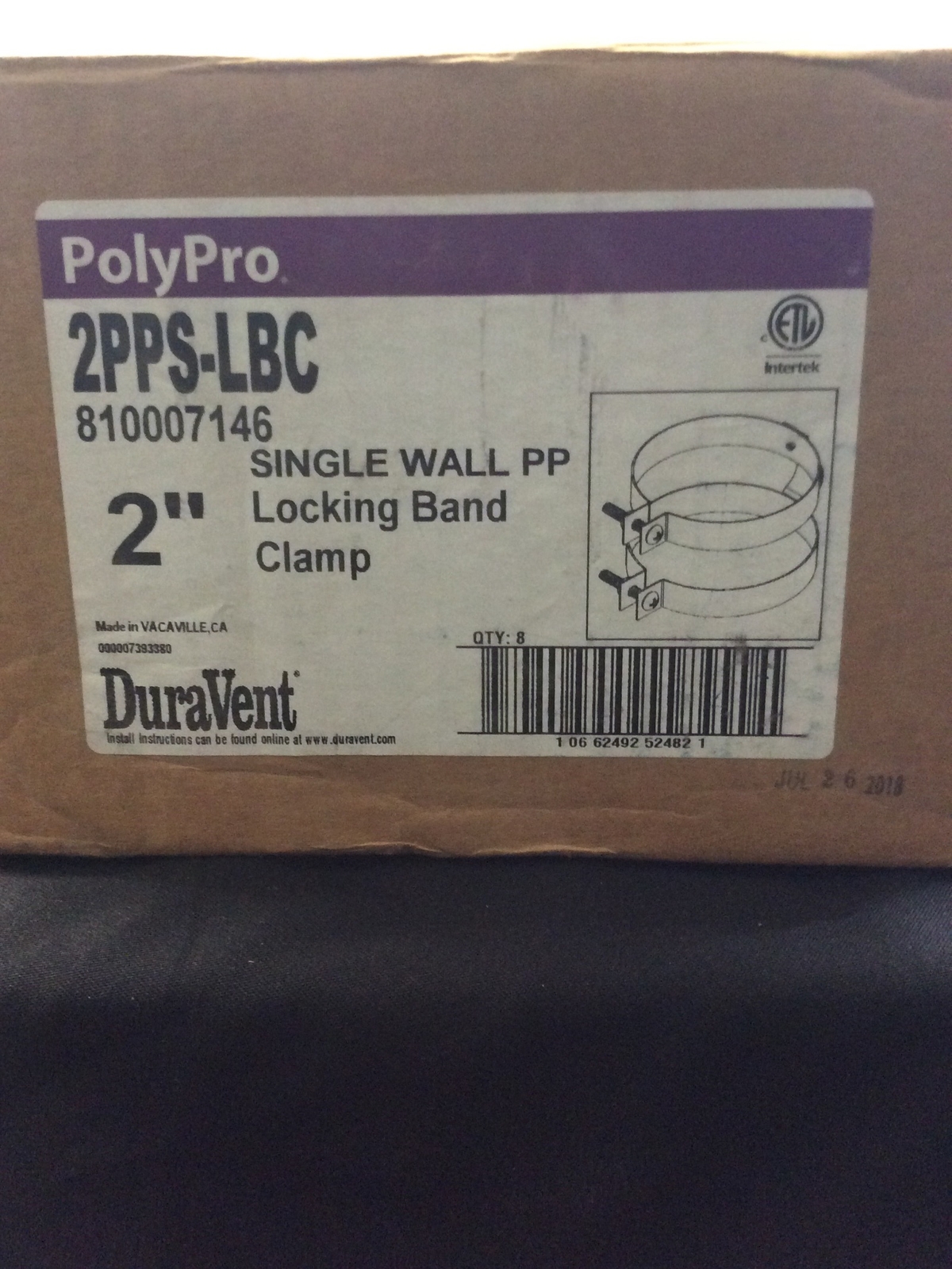 DuraVent PolyPro Metal Locking Band Clamp 2PPS-LBC lot of 7 H4 | eBay