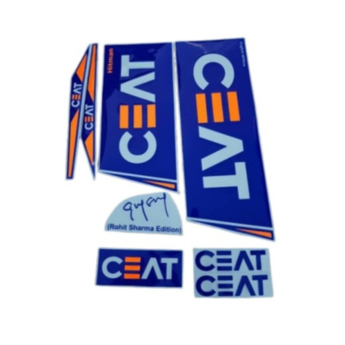 CEAT Rohit Sharma Edition Blue - 3D Embossed Bat Stickers - 2024 ...