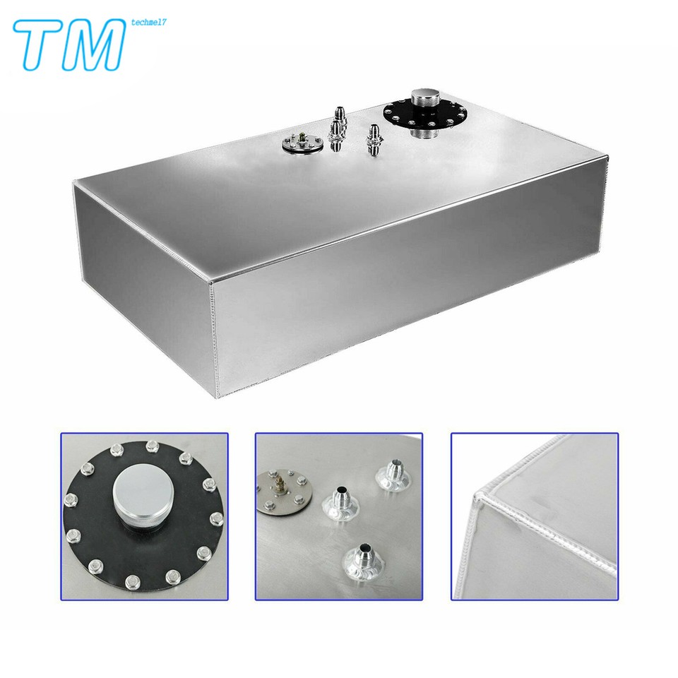 64L Street Rod Fuel Cell Gas Tank w/ Cap & Level Sender Aluminum Race ...