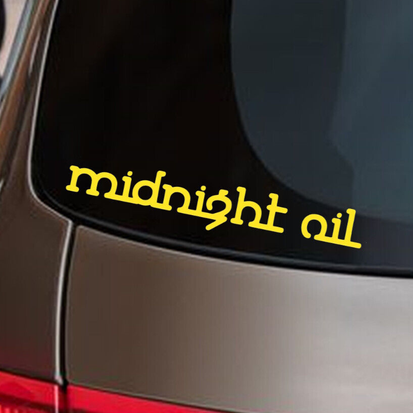 MIDNIGHT OIL VINYL DECAL CAR STICKER 231.5mm x 38mm | eBay