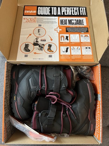 ThirtyTwo TM-2 Black Lace-Up Snowboard Boots Women's Size 7.5 | eBay