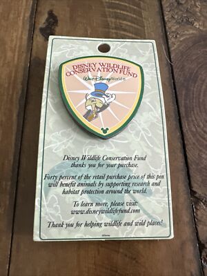 Disney Jiminy Cricket Trading Pin Wildlife Conservation Fund 2002 Rare ...
