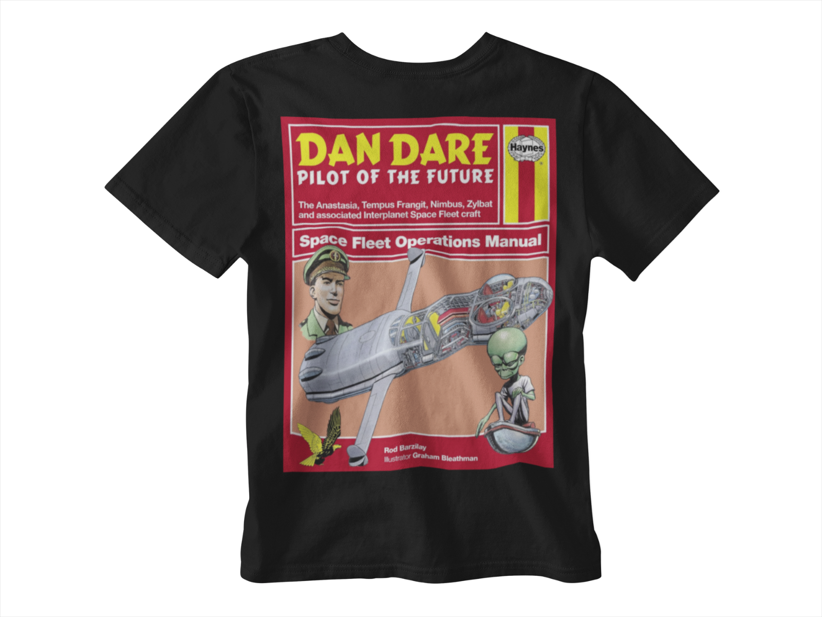Dan Dare T-shirt Haynes manual space man alien book mekon pilot earth ...