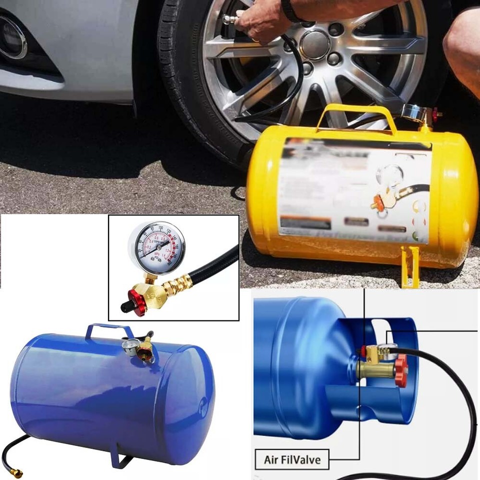 Air Tank Valve Kit with Gauge Air Tank Repair Kit with 1.6" Pressure ...