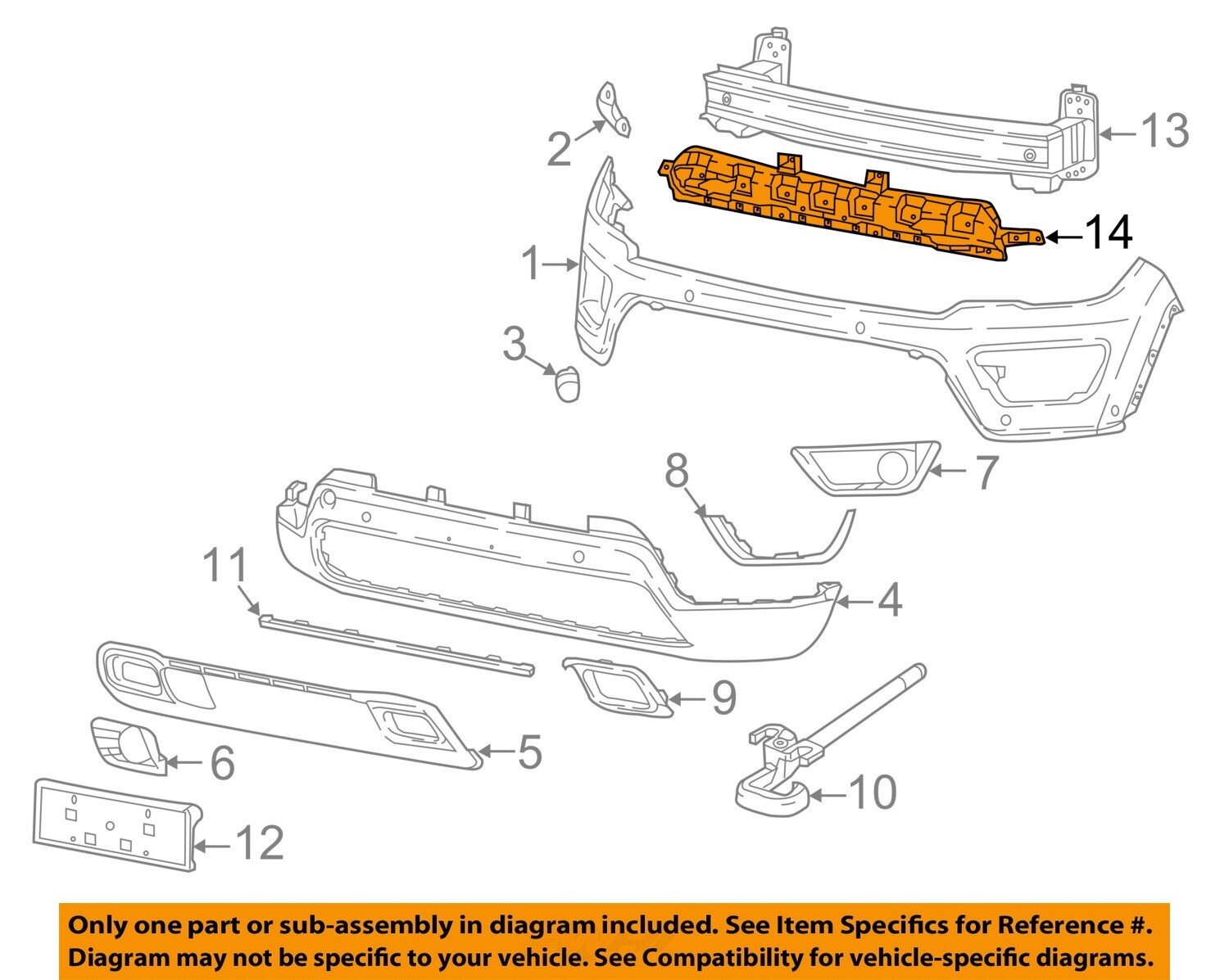 CHRYSLER OEM 19-21 Compass Bumper Components-Absorber 68243828AB | eBay