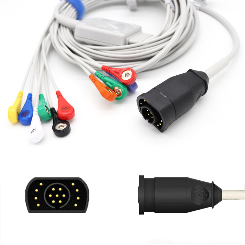 NEW ZOLL 12 Lead E & M Series ECG Cable Limb ,Snap 1 Piece-fast ...