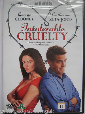 Intolerable Cruelty (DVD 2003) George Clooney RomCom NEW SEALED Region ...