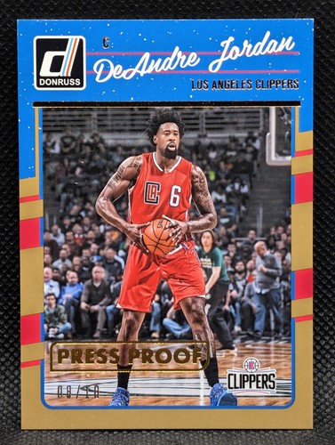 2016-17 Donruss #26 DeAndre Jordan Press Proof Gold #/10 SSP | eBay