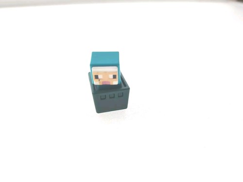 RARE Mattel Minecraft Mystery Mini-Figures Cyan Sheep in Minecart LOOSE ...