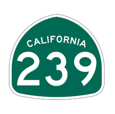 7" california state route 239 highway sign bumper sticker decal usa ...