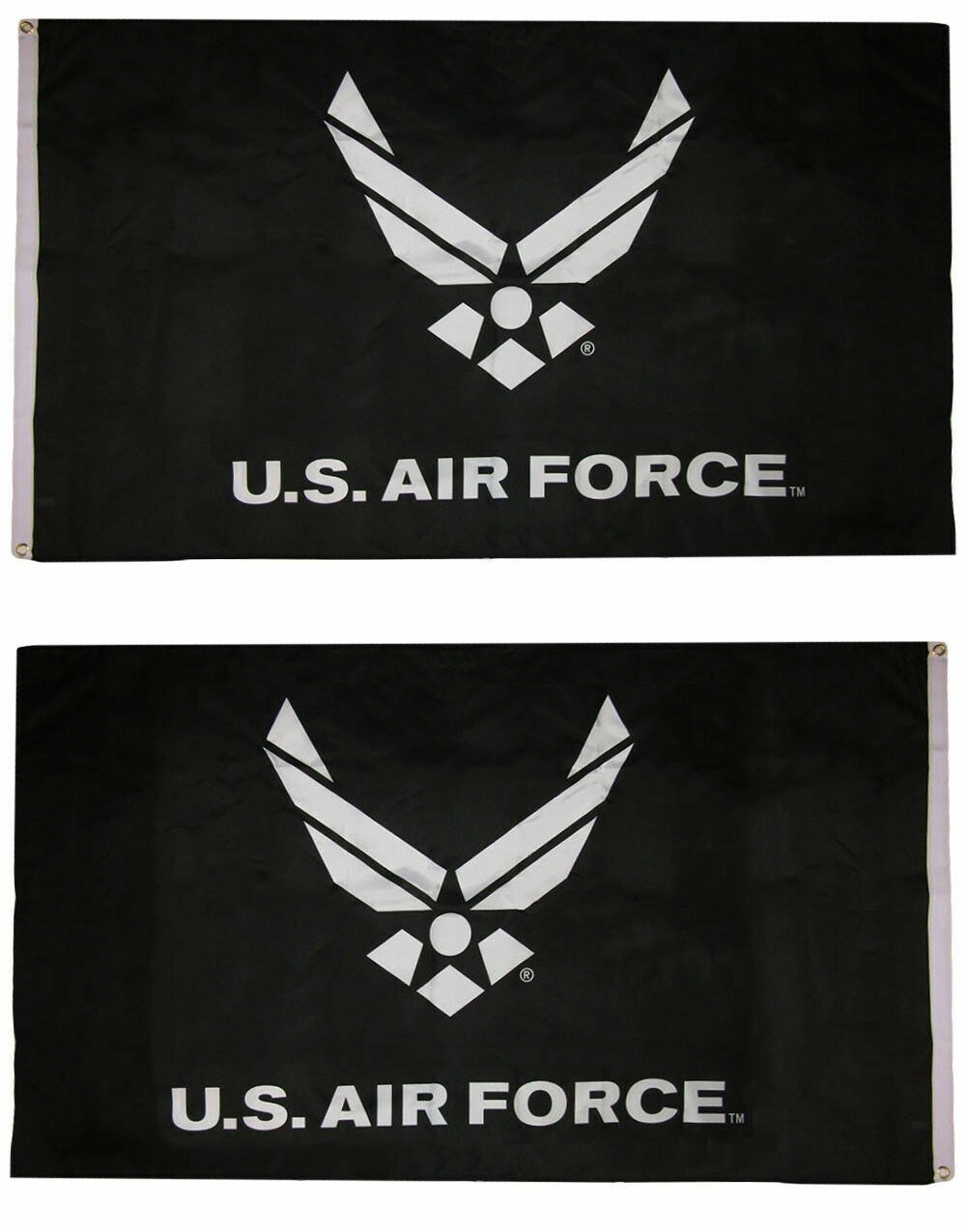 3x5 Airforce Wings Black Flag Banner Air Force Black Flag Grommets ...