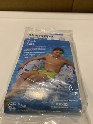 Bluescape Blue Shark Inflatable Swim Tube - Pool Float for Ages 9 & Up ...