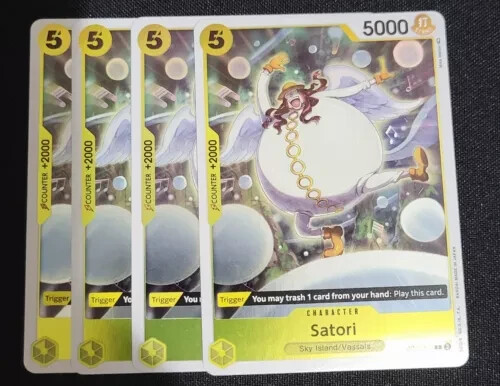 x4 Satori OP05-105 Playset NM ENG R Awakening of the New Era ONE PIECE ...