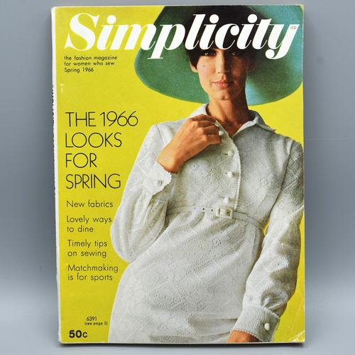 Simplicity Fashion Magazine for Women Who Sew Spring 1966 Celeste Holm ...