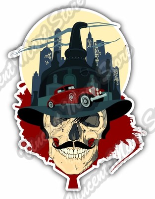 Gangster Mafia Chicago Al Capone Gift Idea Car Bumper Vinyl Sticker ...
